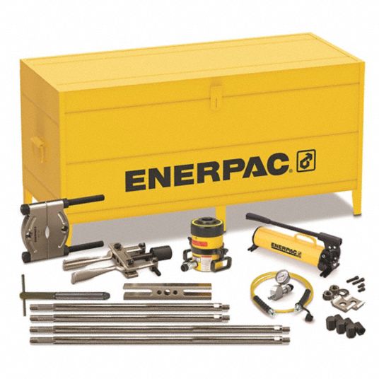 ENERPAC Hydraulic Puller Set: 12.5 ton Capacity with Attachments, 3 in ...
