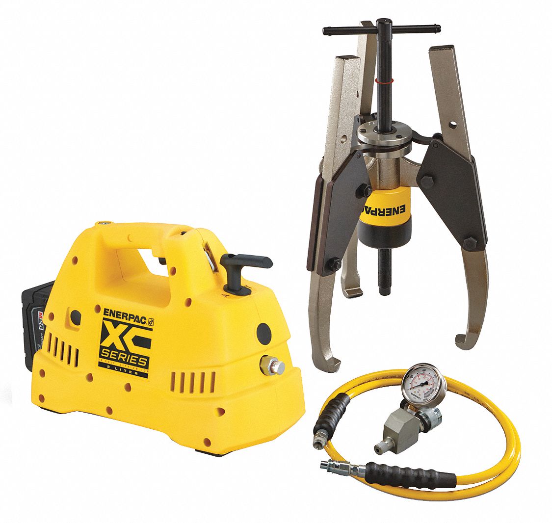 ENERPAC Hydraulic Puller Set: 36 ton Capacity with Attachments, 2 1/2 ...