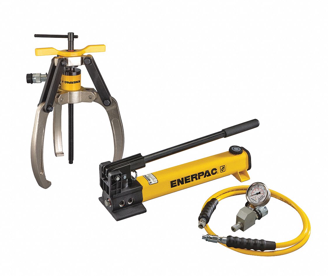 ENERPAC, 10 ton Capacity with Attachments, 10 ton Cylinder Nominal Capacity, Hydraulic Puller ...