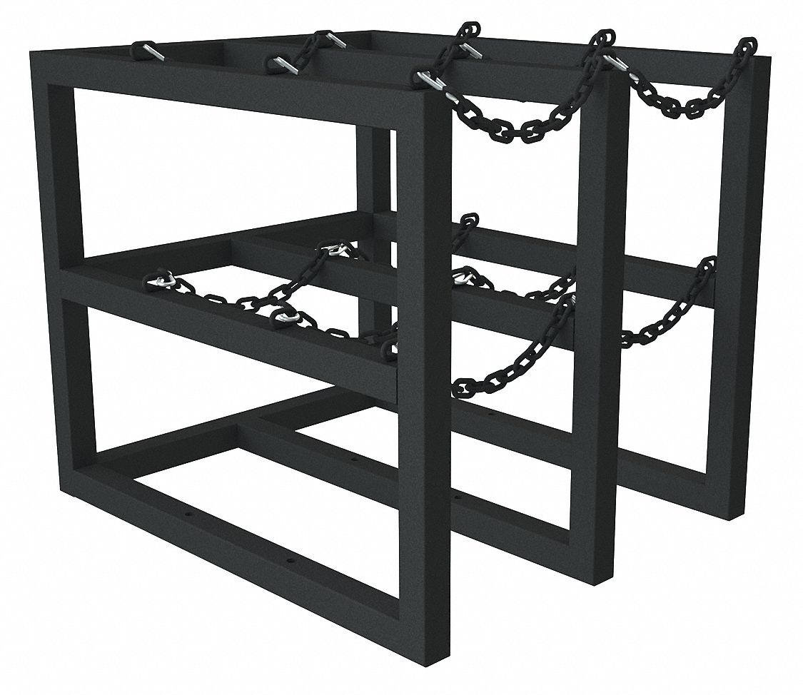 DURHAM MFG, Vertical, 30 in x 36 in x 30 in, Gas Cylinder Rack - 55PW84 ...