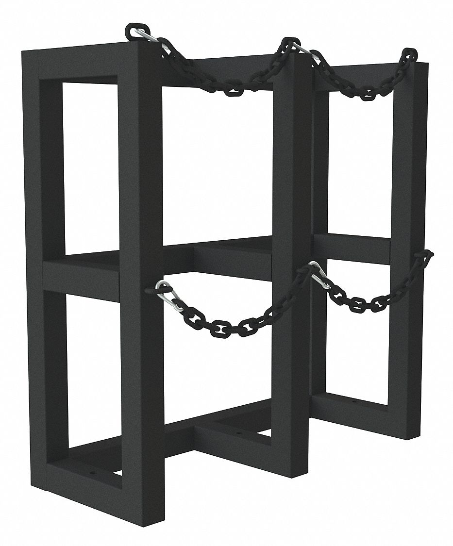 DURHAM MFG, Vertical, 30 in x 12 in x 30 in, Gas Cylinder Rack - 55PW86 ...