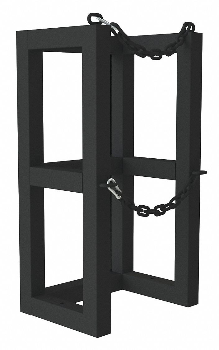 DURHAM MFG, Vertical, 16 in x 12 in x 30 in, Gas Cylinder Rack - 55PW89 ...