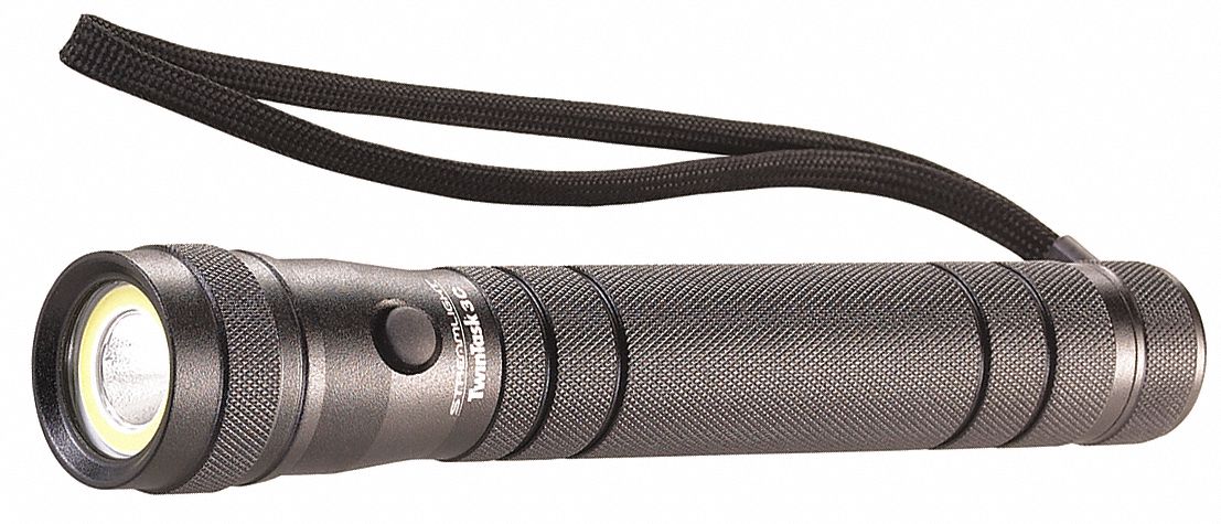 Industrial Handheld Flashlight: C Battery, LED, 8.93 in Lg, 430 lm Max ...