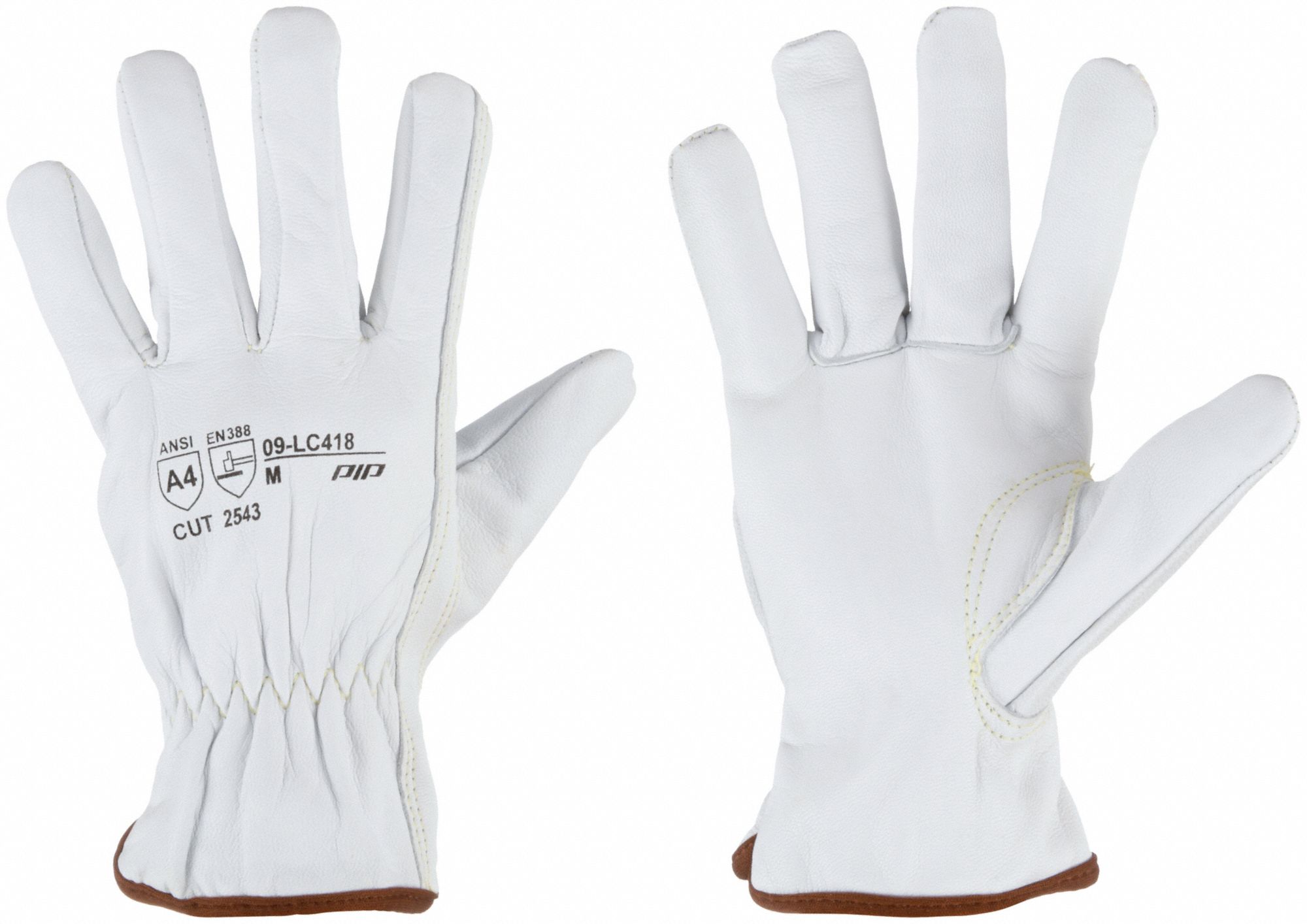 PIP, XL ( 10 ), Drivers Glove, Leather Gloves - 55TK21|09-LC418/XL ...