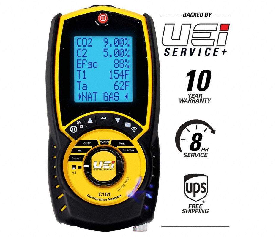 UEI TEST INSTRUMENTS Analizador de Combustion , Residencial ...