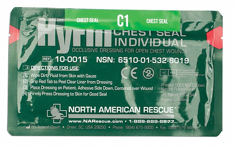 ZOLL, Chest Seal - 55UX67|8911-000130-01 - Grainger