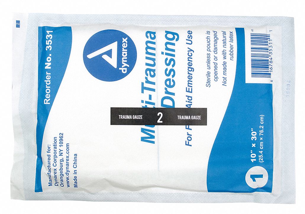 ZOLL, Multi-Trauma Dressing - 55UX68|8911-000190-01 - Grainger