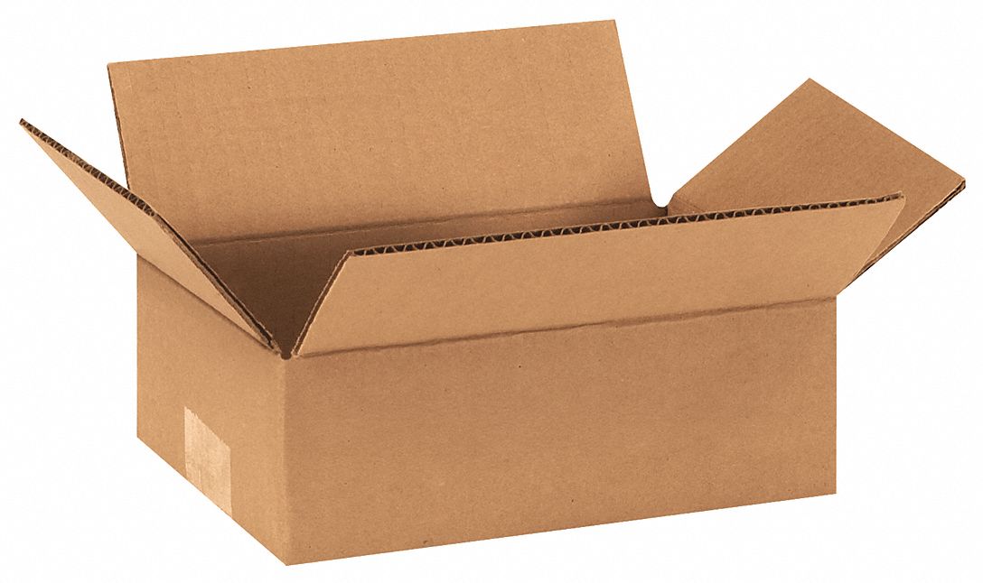 GRAINGER APPROVED 55VG36 PK 25 Shipping Box,9x6x3 in 55VG36 ...