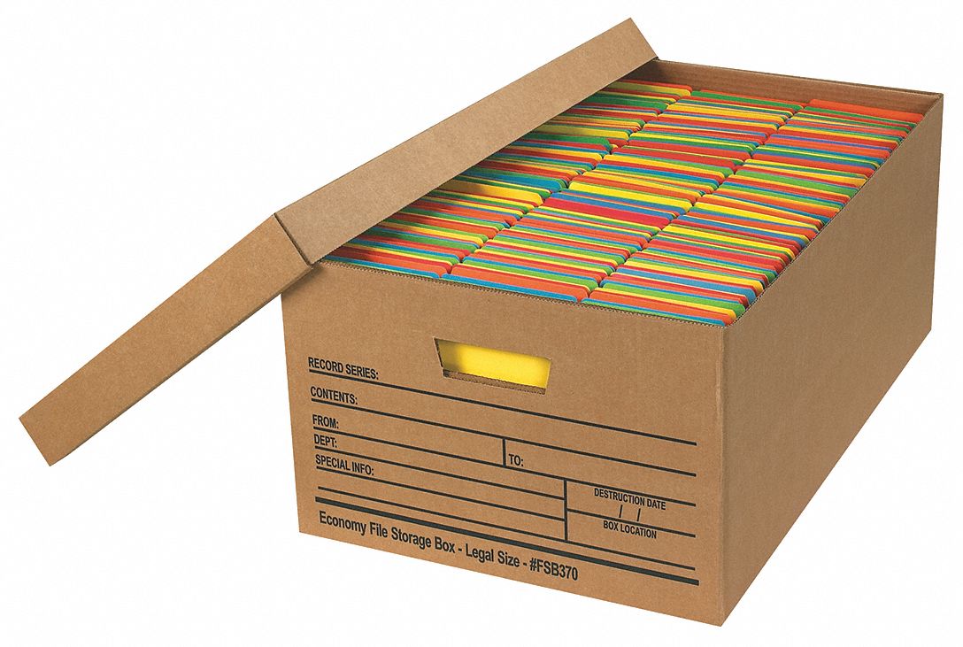 Corrugated Paper, Legal File Size, File Box - 55VJ88|55VJ88 - Grainger