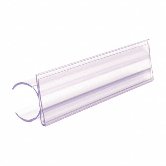 AIGNER INDEX, 6 in x 1 1/4 in, Clear, Label Holder - 55VL92|AV-1256 ...