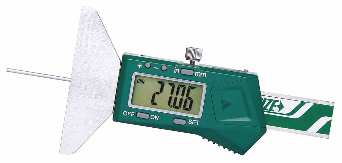 INSIZE, 0 in to 2 in /0 mm to 50 mm, +/-0.0008 in Accuracy, Compact ...