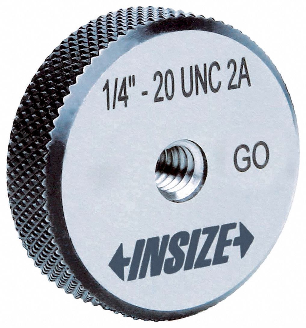 INSIZE 1 4 20 Thread Size Go Plus Threaded Ring Gauge 55VN25