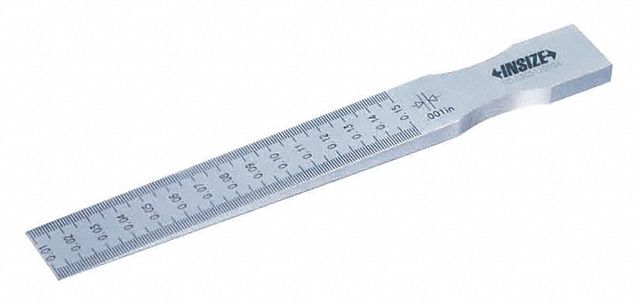 INSIZE, 0.1500 in to 0.0100 in, Flat Leaf Gauge, Taper Gauge - 55VN63 ...