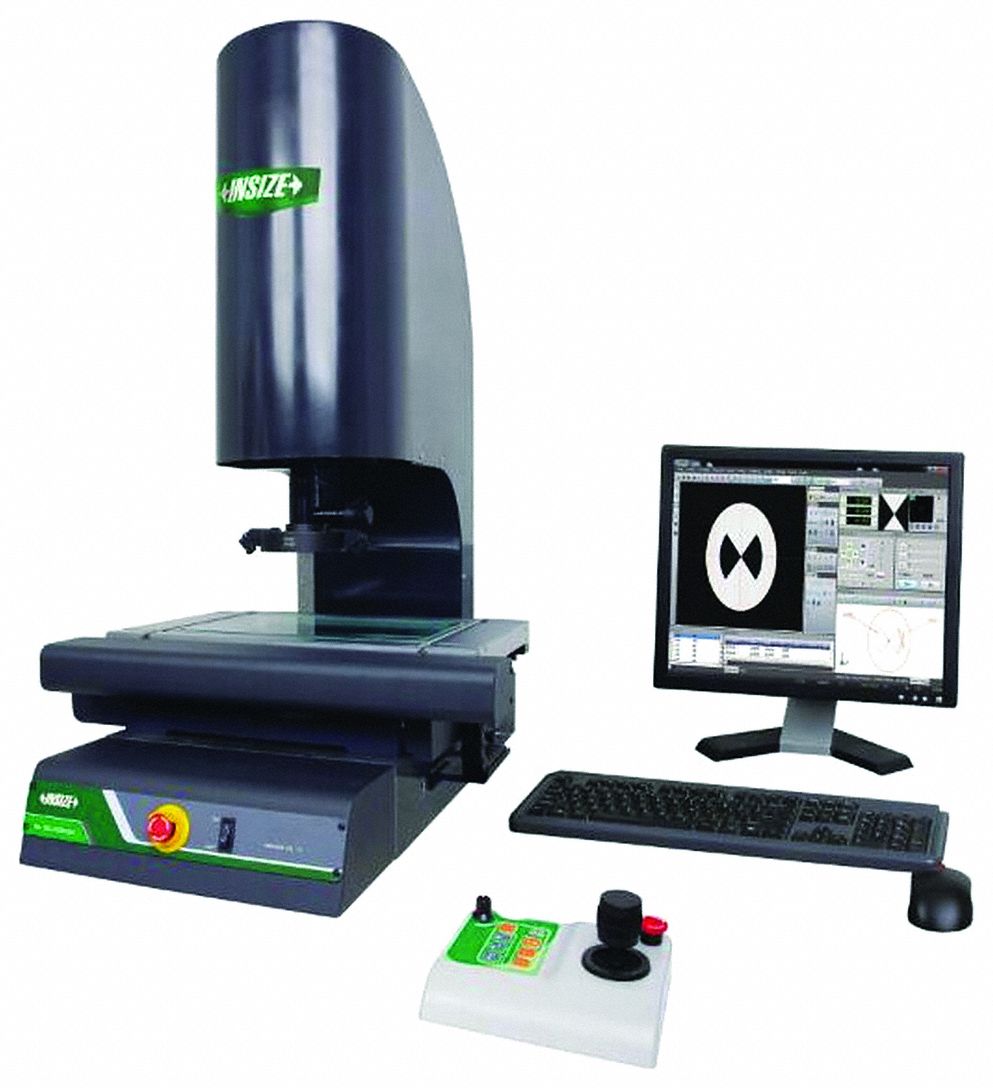 INSIZE, CNC, 13.78 x 9.84 in Stage Glass Size, CNC Vision Measuring ...