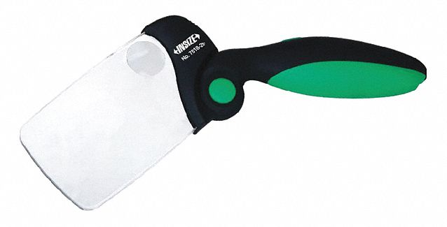 INSIZE, 2X/6X Power, 90x55mm Lens Dia, Magnifier With Illumination ...