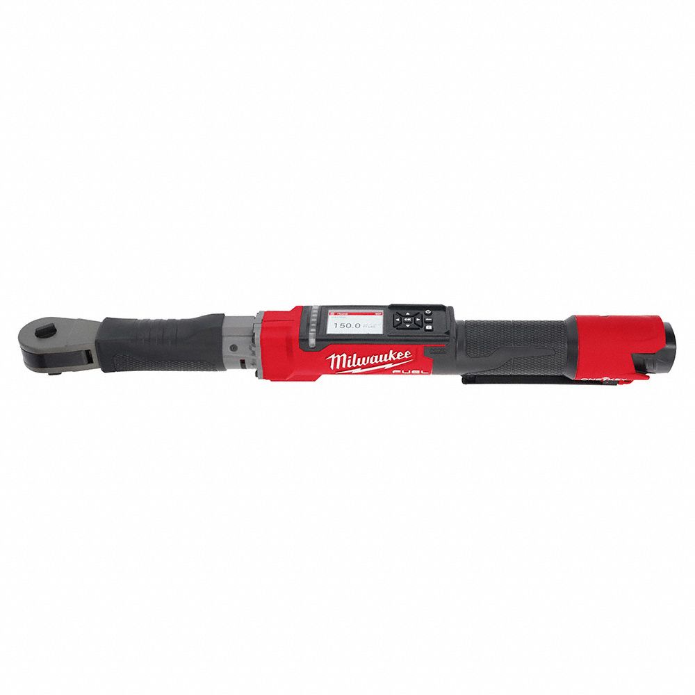 MILWAUKEE Digital Torque Wrench Kit: 1/2 in Square Drive Size, 100 ft ...