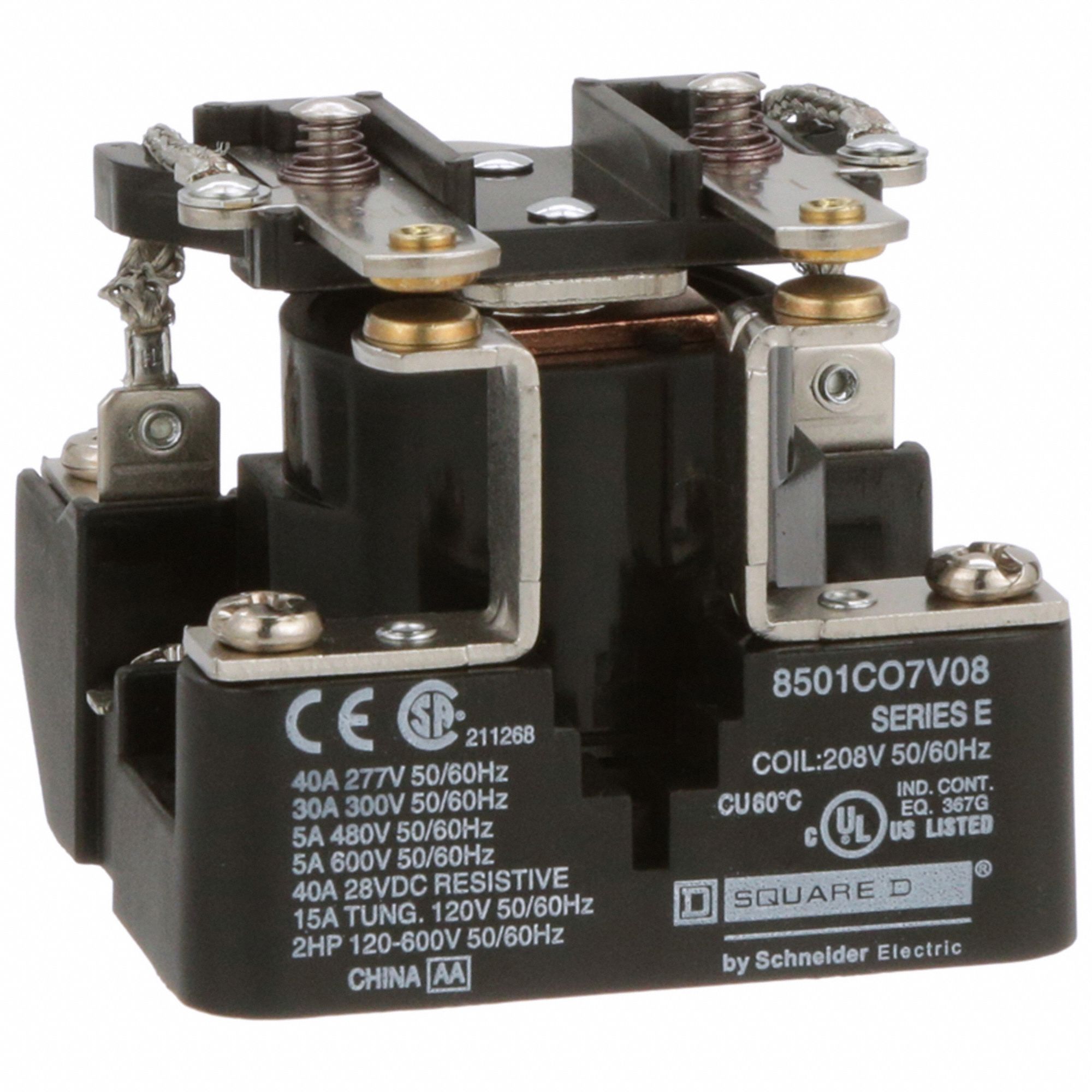 SCHNEIDER, Surface Mounted, 30 A Current Rating, Open Power Relay ...