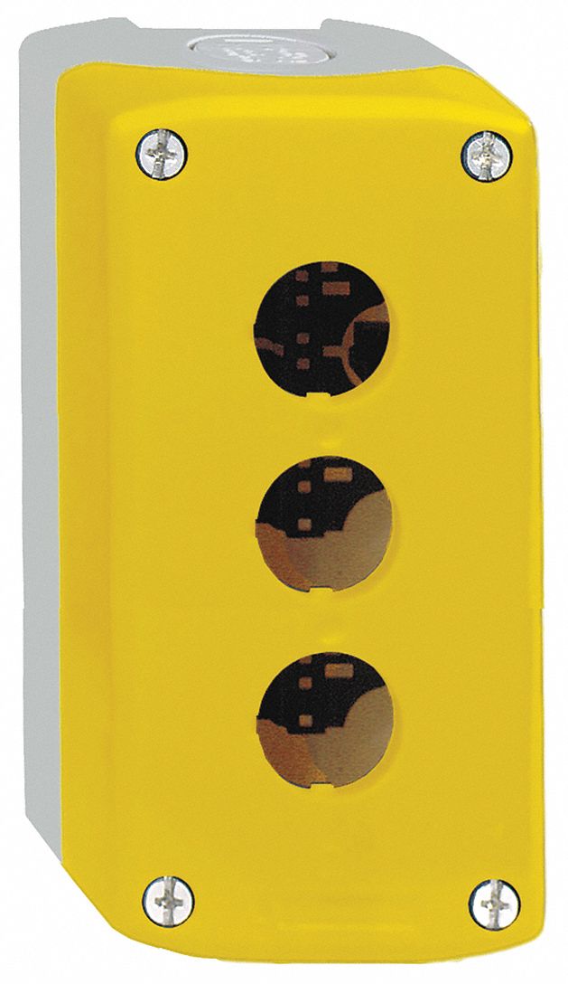 SCHNEIDER ELECTRIC, 22mm, 3 Holes, Control Station Enclosure - 55WG37 ...