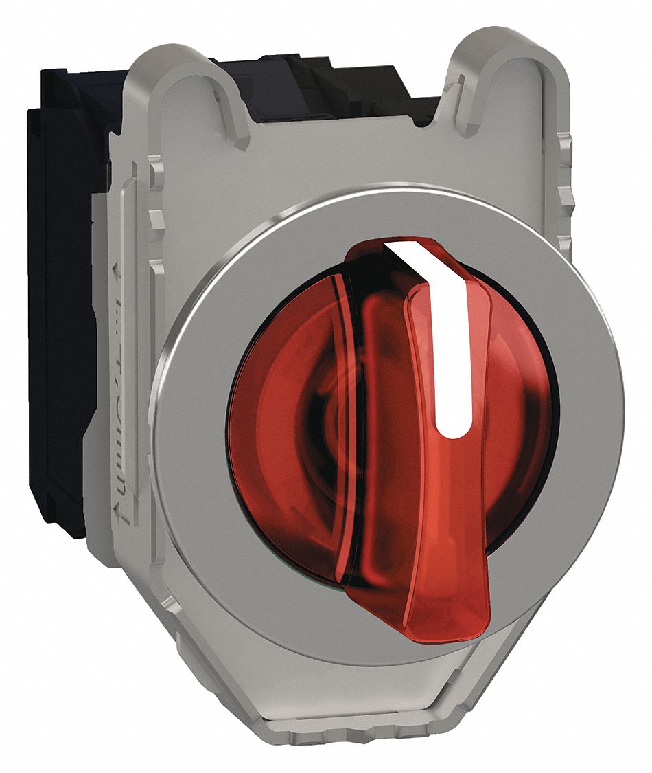 SCHNEIDER ELECTRIC, 30 mm Panel Mounting Size, 3 Positions, Selector ...