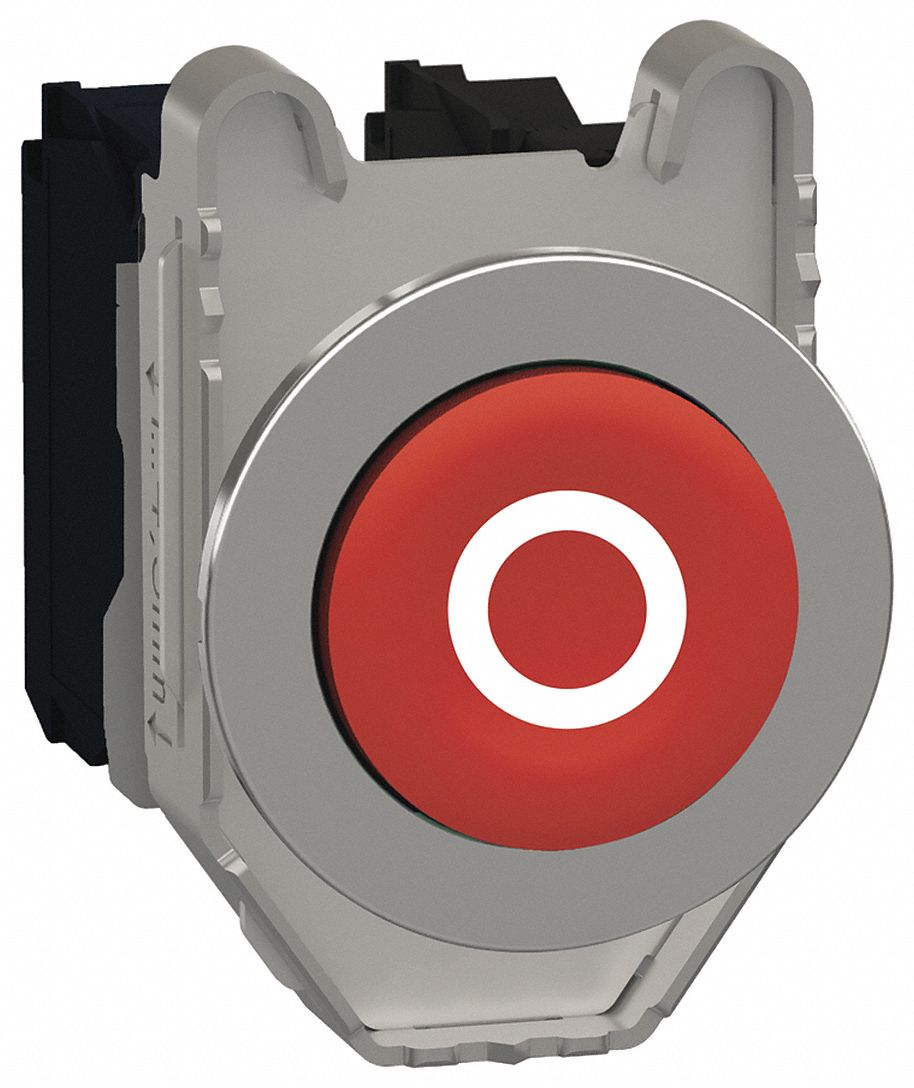 SCHNEIDER ELECTRIC, Non-Illuminated, Flush Profile, Flush Push Button ...