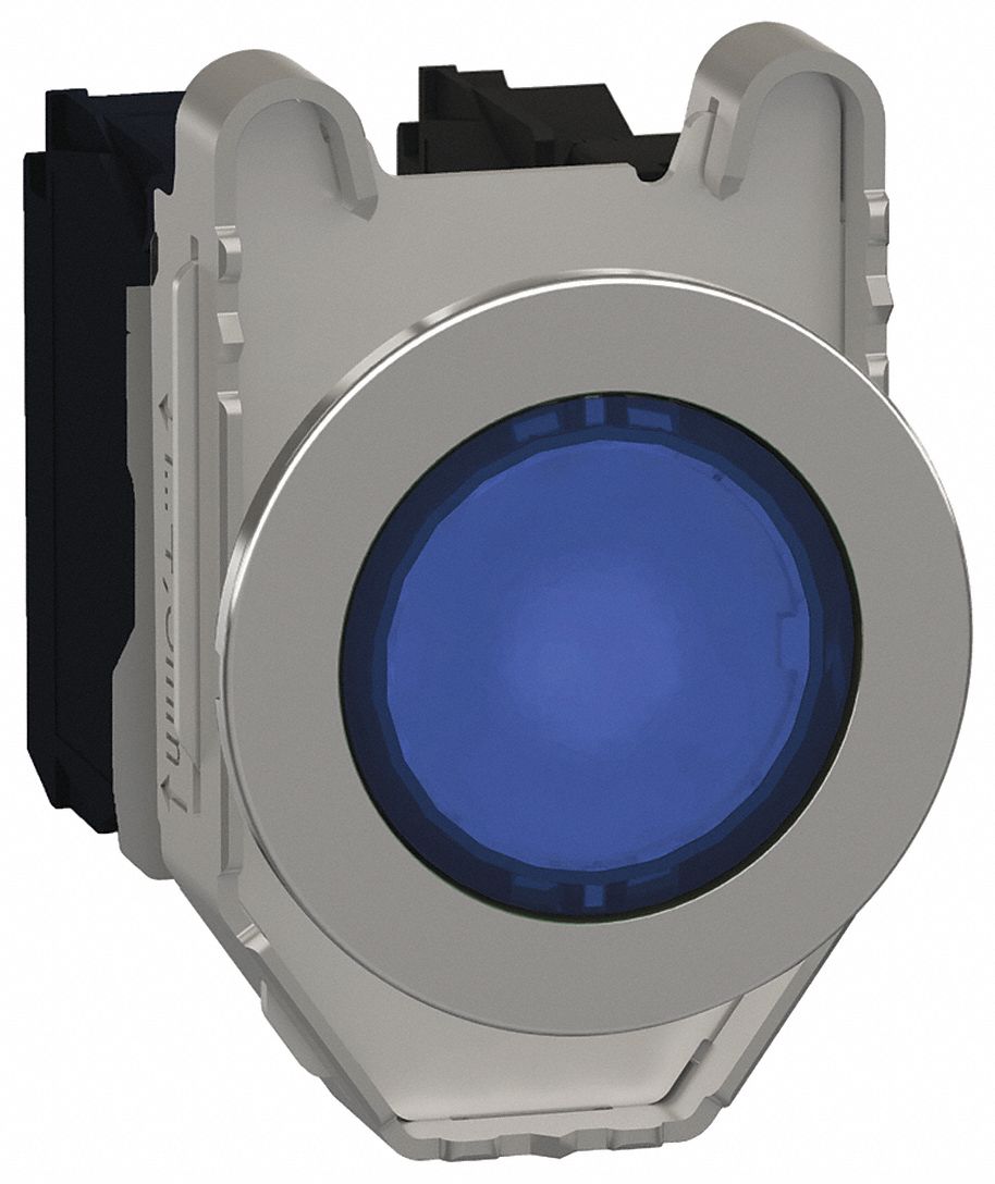 SCHNEIDER ELECTRIC, Illuminated, Flush Profile, Illuminated Push Button - 55WG89|XB4FW36G5 ...