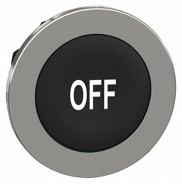 SCHNEIDER ELECTRIC, 30 mm Panel Size, Non-Illuminated, Push Button Head ...