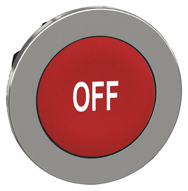 SCHNEIDER ELECTRIC, 30 mm Panel Size, Non-Illuminated, Push Button Head ...