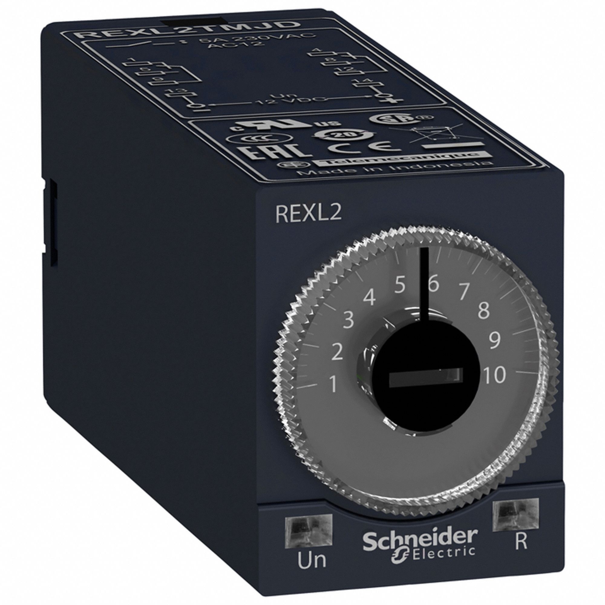 SCHNEIDER, Socket Mounted, 230V AC, Time Delay Relay - 55WJ94|REXL2TMP7 ...