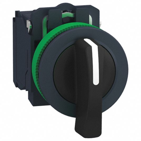 SCHNEIDER ELECTRIC, 30 mm Panel Mounting Size, 3 Positions, Selector Switch - 55WK10|XB5FJ53 ...