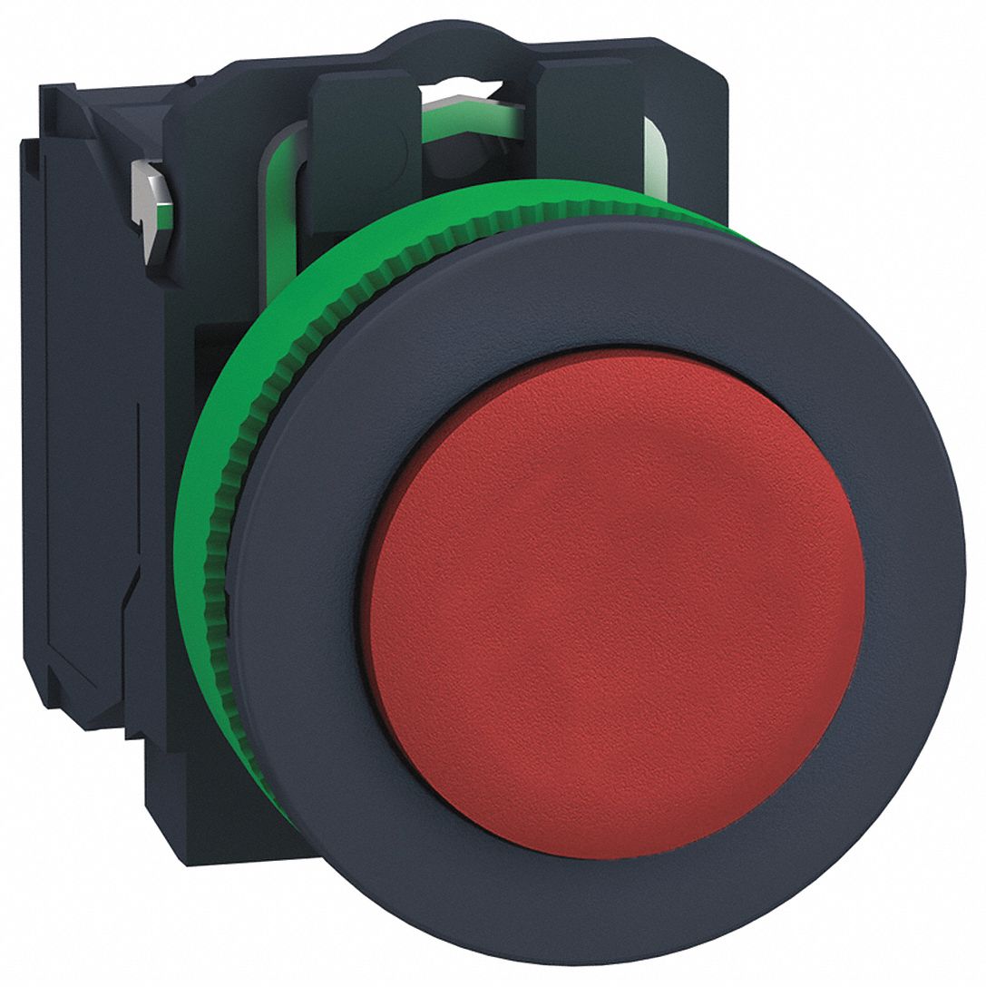 SCHNEIDER ELECTRIC, Non-Illuminated, Flush Profile, Flush Push Button ...