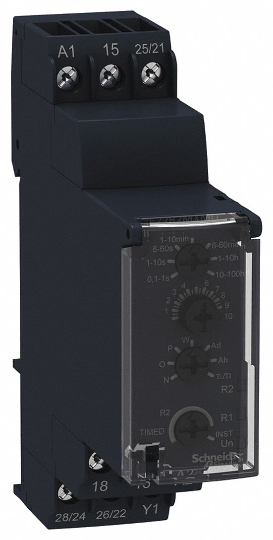 SCHNEIDER ELECTRIC Multi-Function Timing Relay, 24 to 240V AC, 24V DC ...