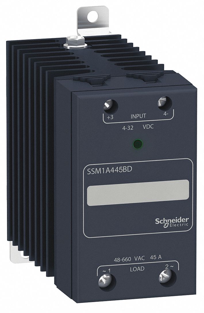 SCHNEIDER ELECTRIC, DIN-Rail Mounted, SCR, Solid State Relay - 55WL49 ...