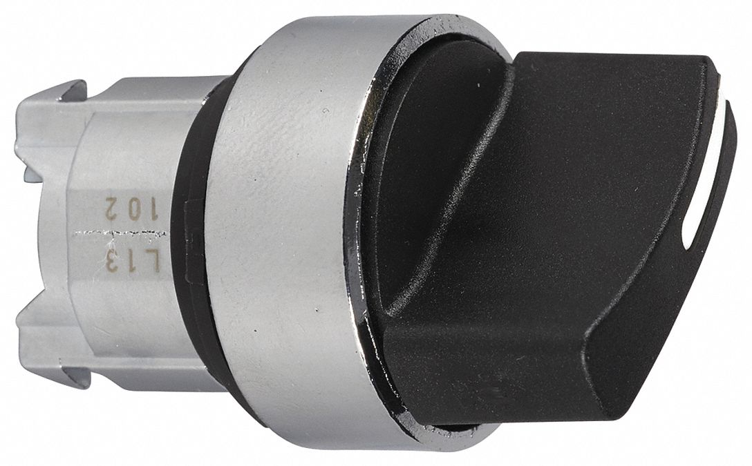 SCHNEIDER ELECTRIC, 22 mm Panel Mount Size, 3 Positions, Short-Handled Selector Switch - 55WX88 ...