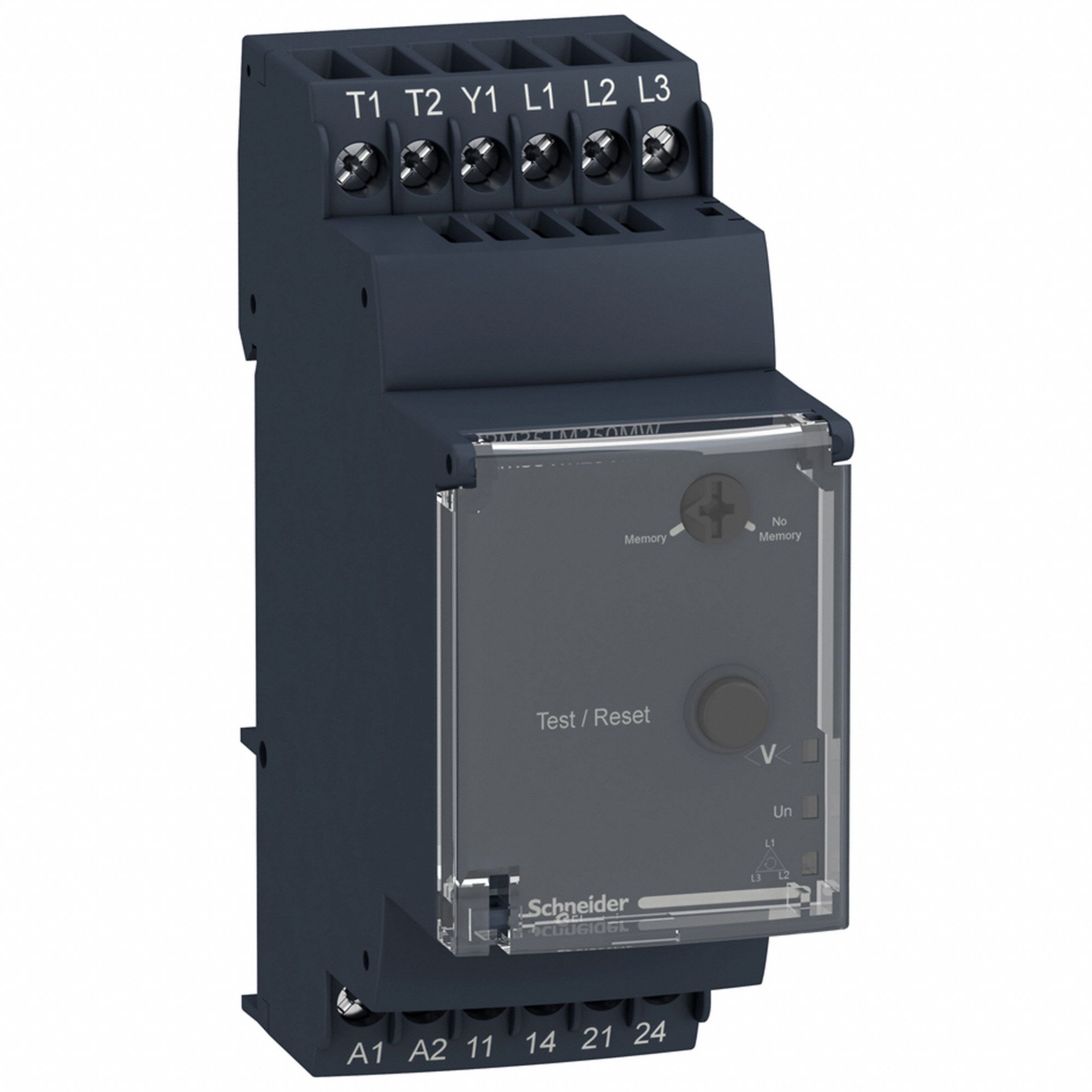 SCHNEIDER, DIN-Rail Mounted, 5 A Current Rating, Adjustable Current ...