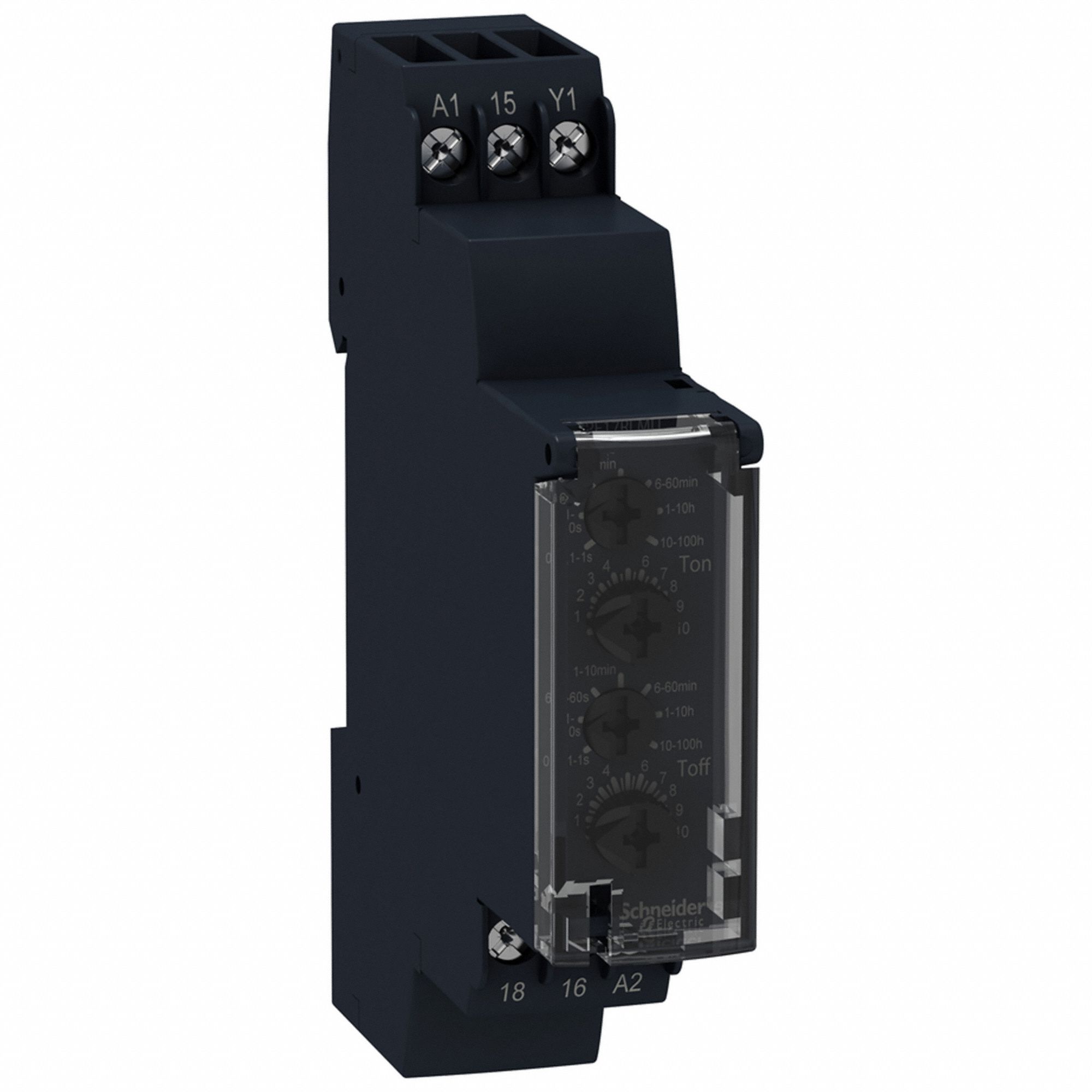SCHNEIDER, DIN-Rail Mounted, 240V AC, Time Delay Relay - 55WM26 ...