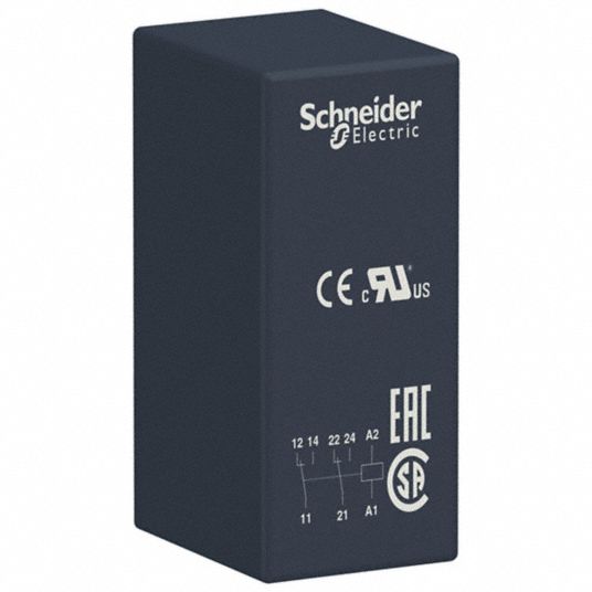 SCHNEIDER, Socket Mounted, 8 A Current Rating, Relay - 55WM54 ...