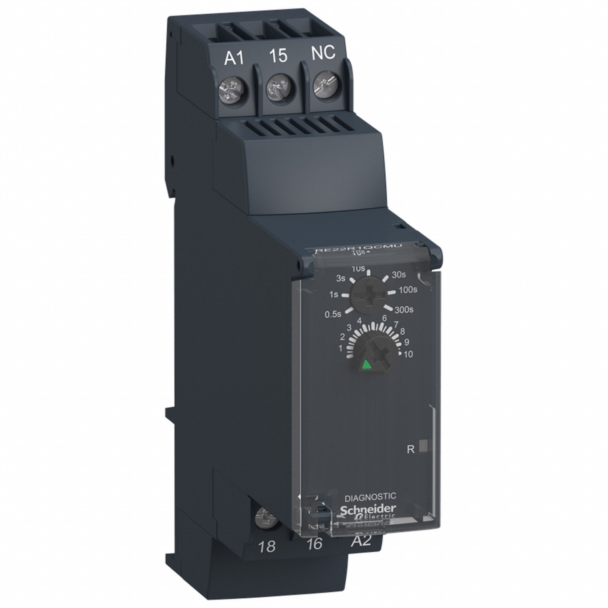 SCHNEIDER, DIN-Rail Mounted, 240V AC, Time Delay Relay - 55WM60 ...