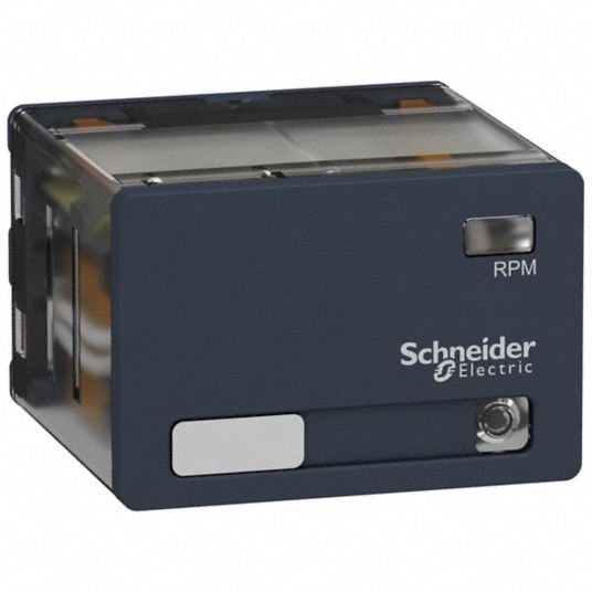 SCHNEIDER, Socket Mounted, 15 A Current Rating, Relay - 55WN47|RPM43P7 ...