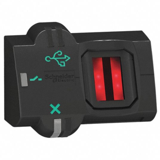 SCHNEIDER ELECTRIC, 22mm, Pre-Wired Cable, Biometric Switch - 55WP34 ...