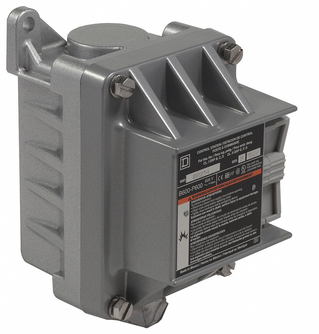 1 Gang, Push Button, Control Station - 55WP65|9001BR218 - Grainger