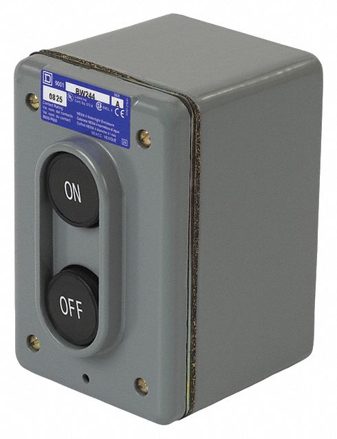 SCHNEIDER ELECTRIC, (2) Flush Push Buttons, 0 Pilot Lights, Control ...