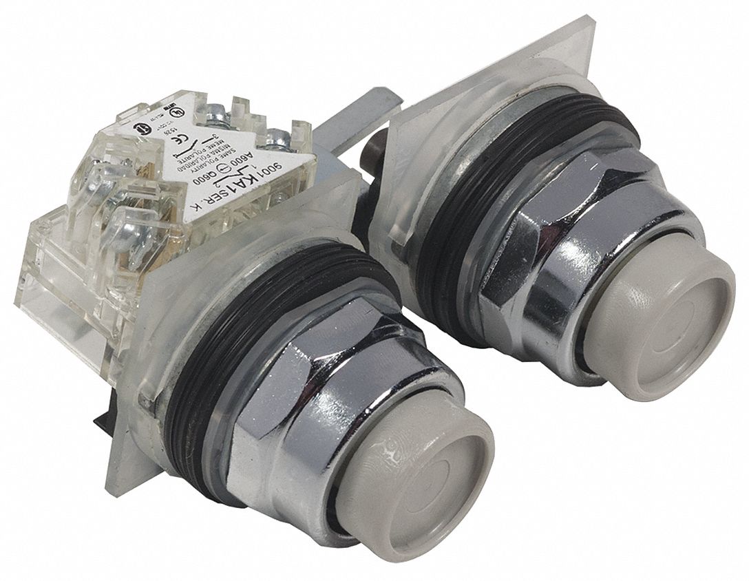 SCHNEIDER ELECTRIC, Non-Illuminated, Flush Profile, Flush Push Button ...