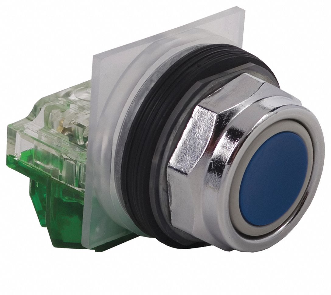 SCHNEIDER ELECTRIC, Non-Illuminated, Flush Profile, Flush Push Button ...