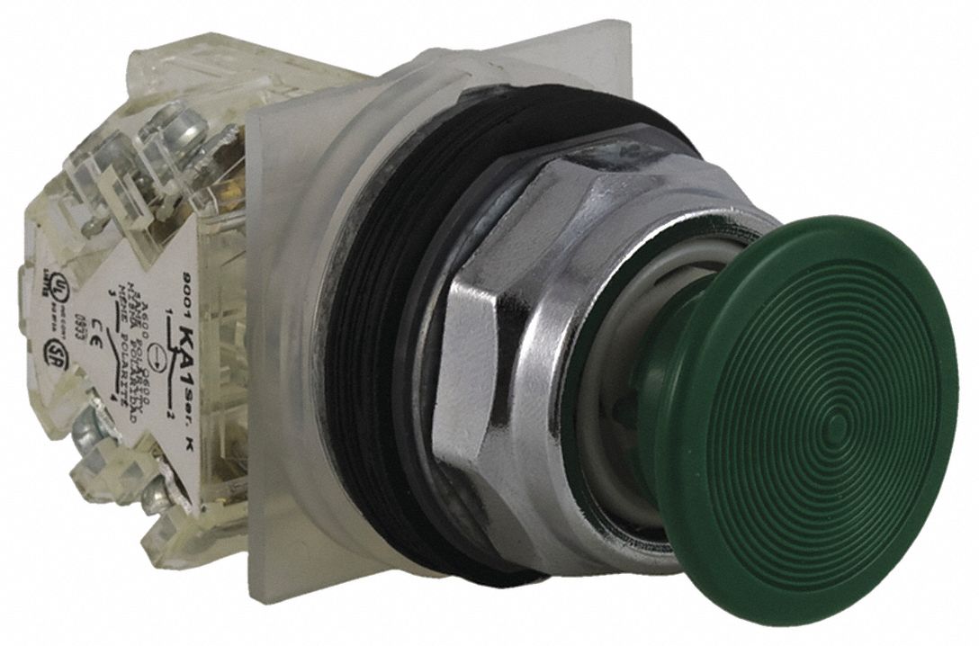 SCHNEIDER ELECTRIC, Non-Illuminated, Mushroom Head Profile, Mushroom Head Push Button - 55WR17 ...