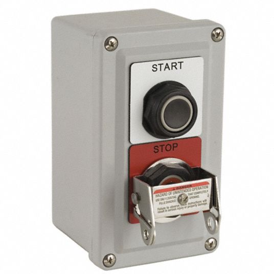 SCHNEIDER ELECTRIC, (2) Push Buttons, 0 Pilot Lights, Control Station - 55WR68|9001SKY203 - Grainger