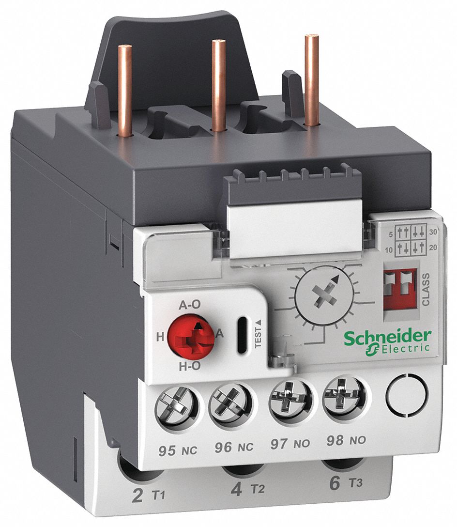 SCHNEIDER, Electronic Protection, 3 Poles, Overload Relay - 55WT04 ...