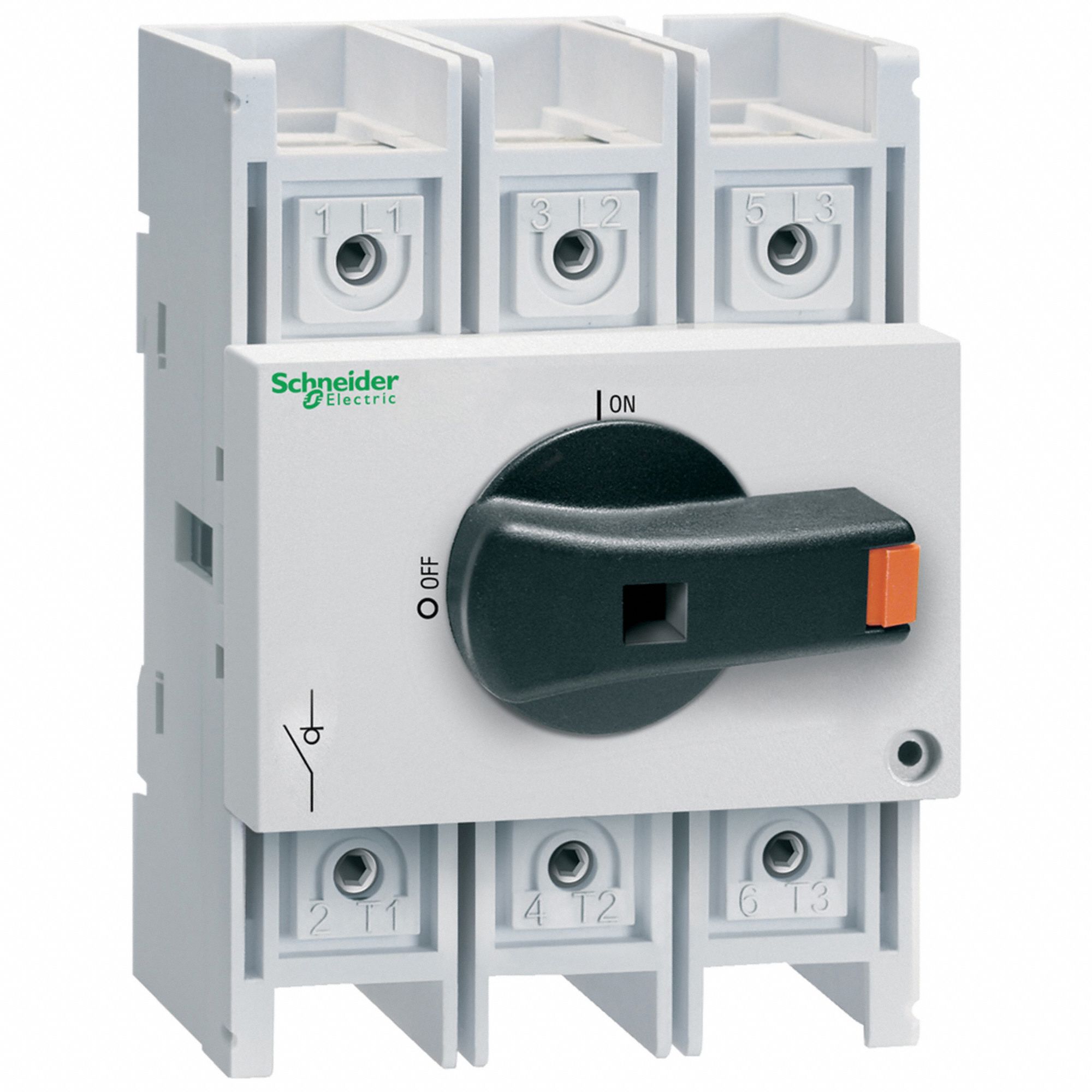 SCHNEIDER, 125 A Current Rating, 480V AC, Disconnect Switch - 55WT65 ...