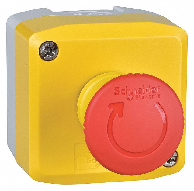SCHNEIDER ELECTRIC, Mushroom Head Push Button, 0 Pilot Lights, Control Station - 55WT95|XALACS1 ...
