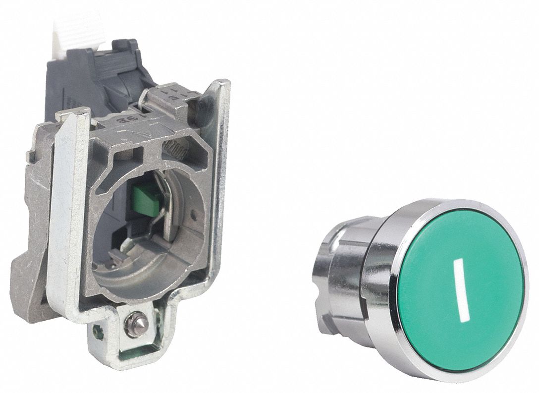 SCHNEIDER ELECTRIC, Non-Illuminated, Flush Profile, Flush Push Button ...