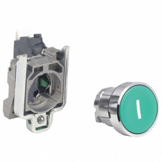 SCHNEIDER ELECTRIC, Non-Illuminated, Flush Profile, Flush Push Button Operator - 55WU03 ...